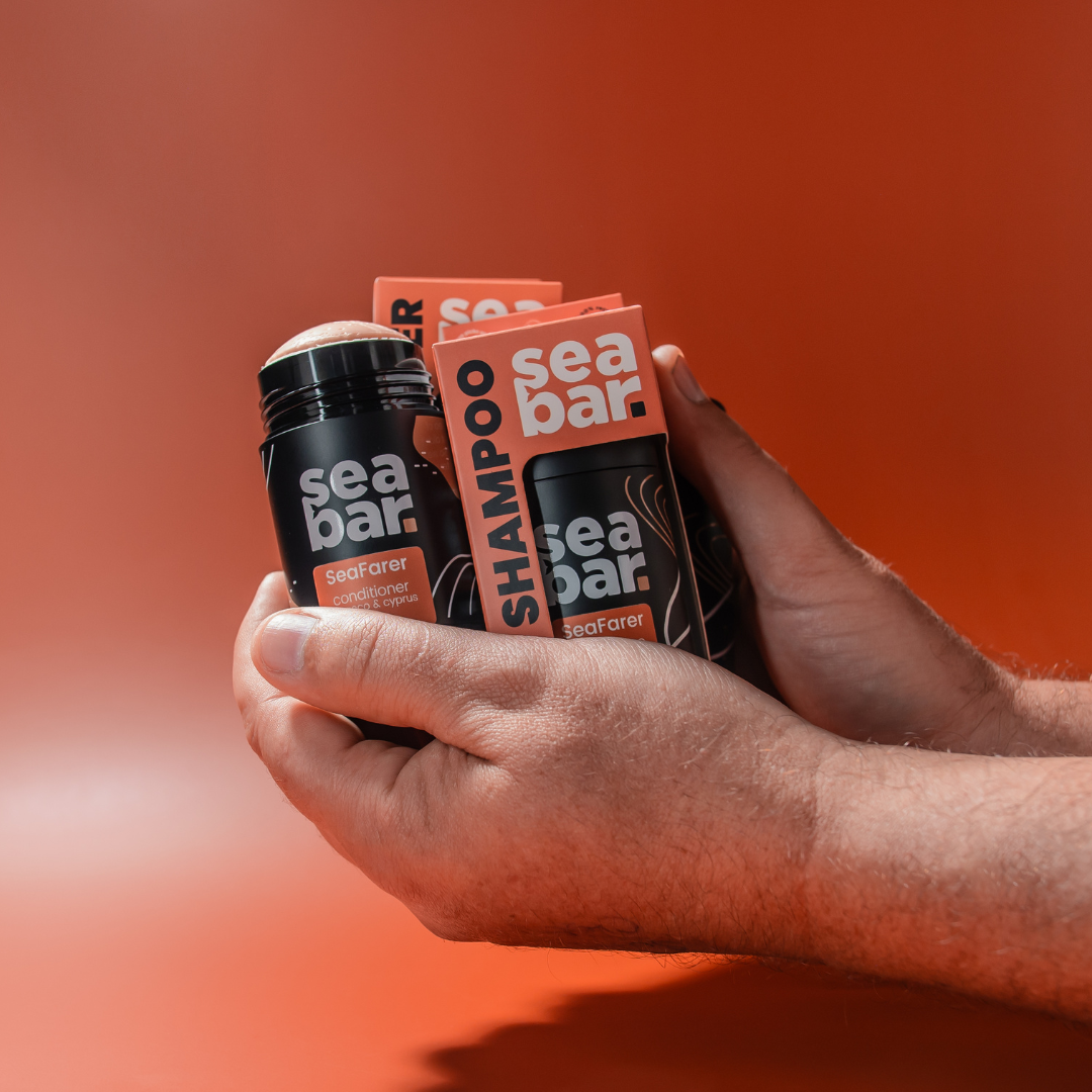 SeaFarer Shampoo and Conditioner Set (static box test) – SeaBar